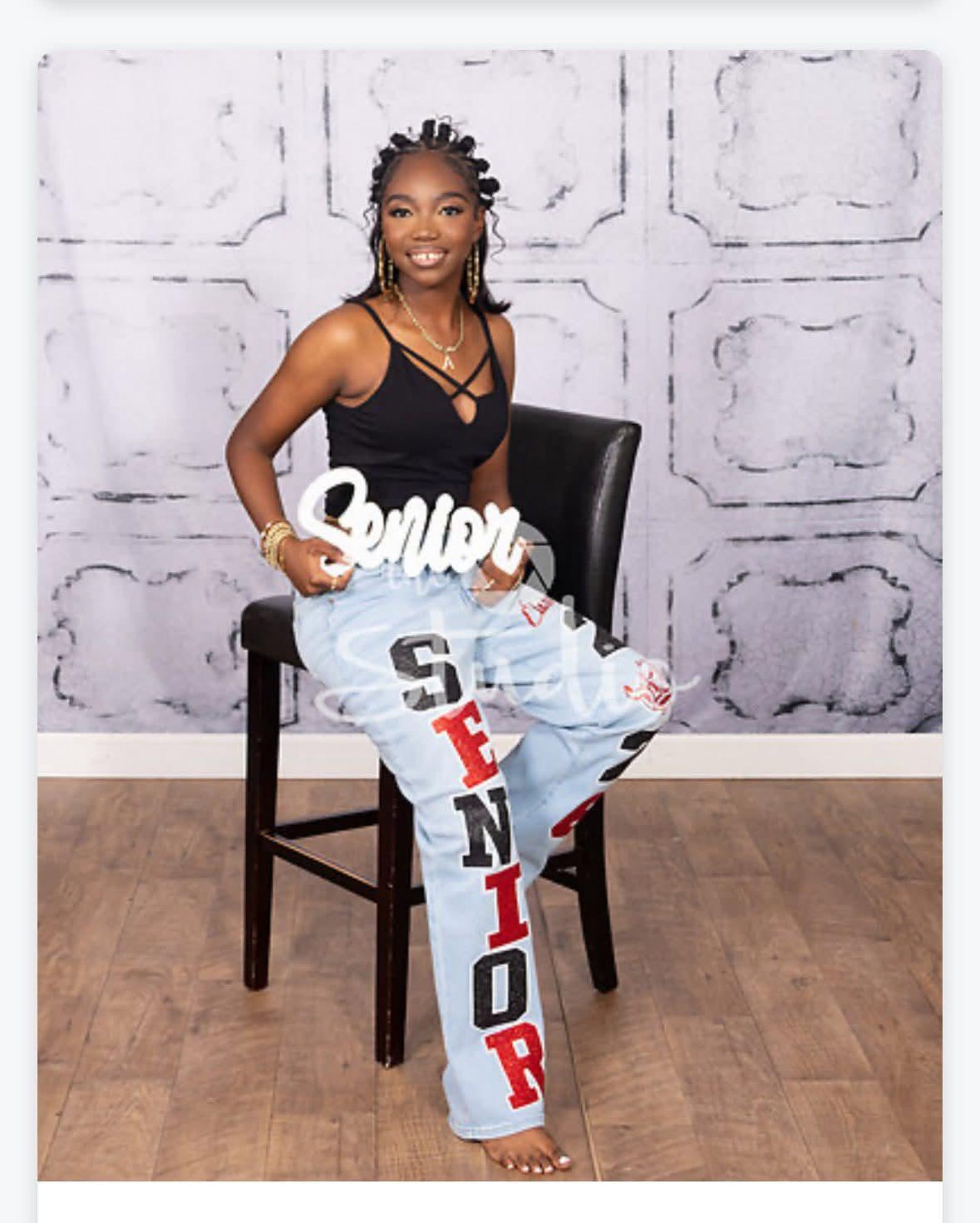 High School Senior Girls College Personalized Jeans School Graduation ...
