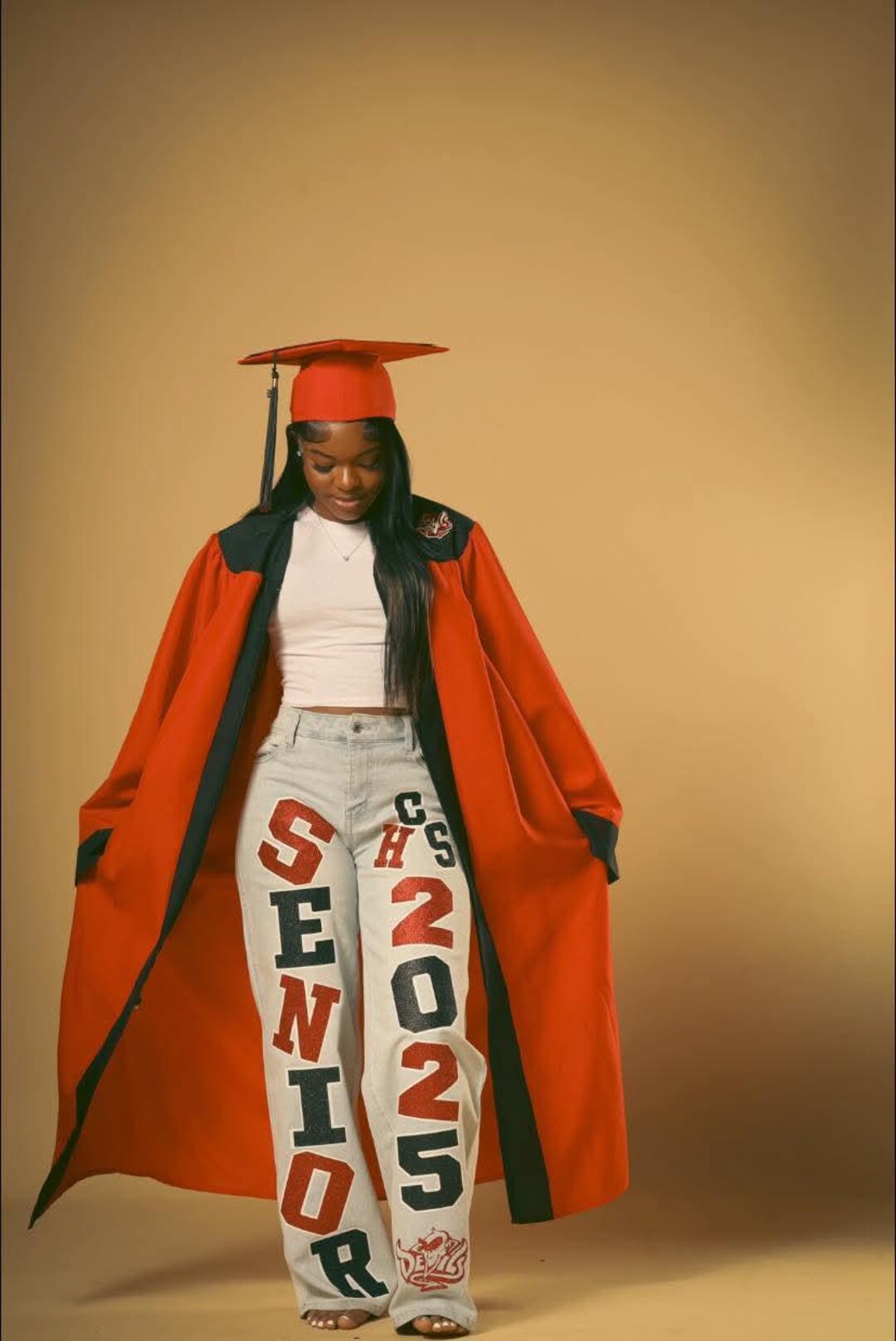 High School Senior Girls College Personalized Jeans School Graduation ...