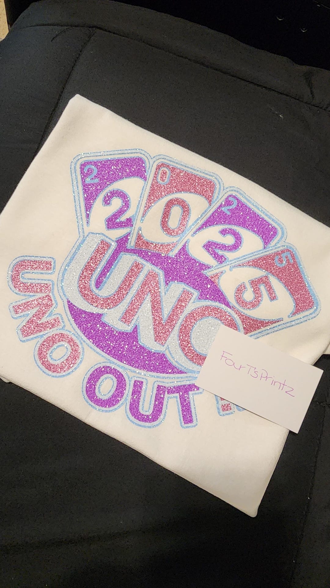 High School Senior Uno Card Game Out 2025 Glitter Tshirt Sweatshirt ...