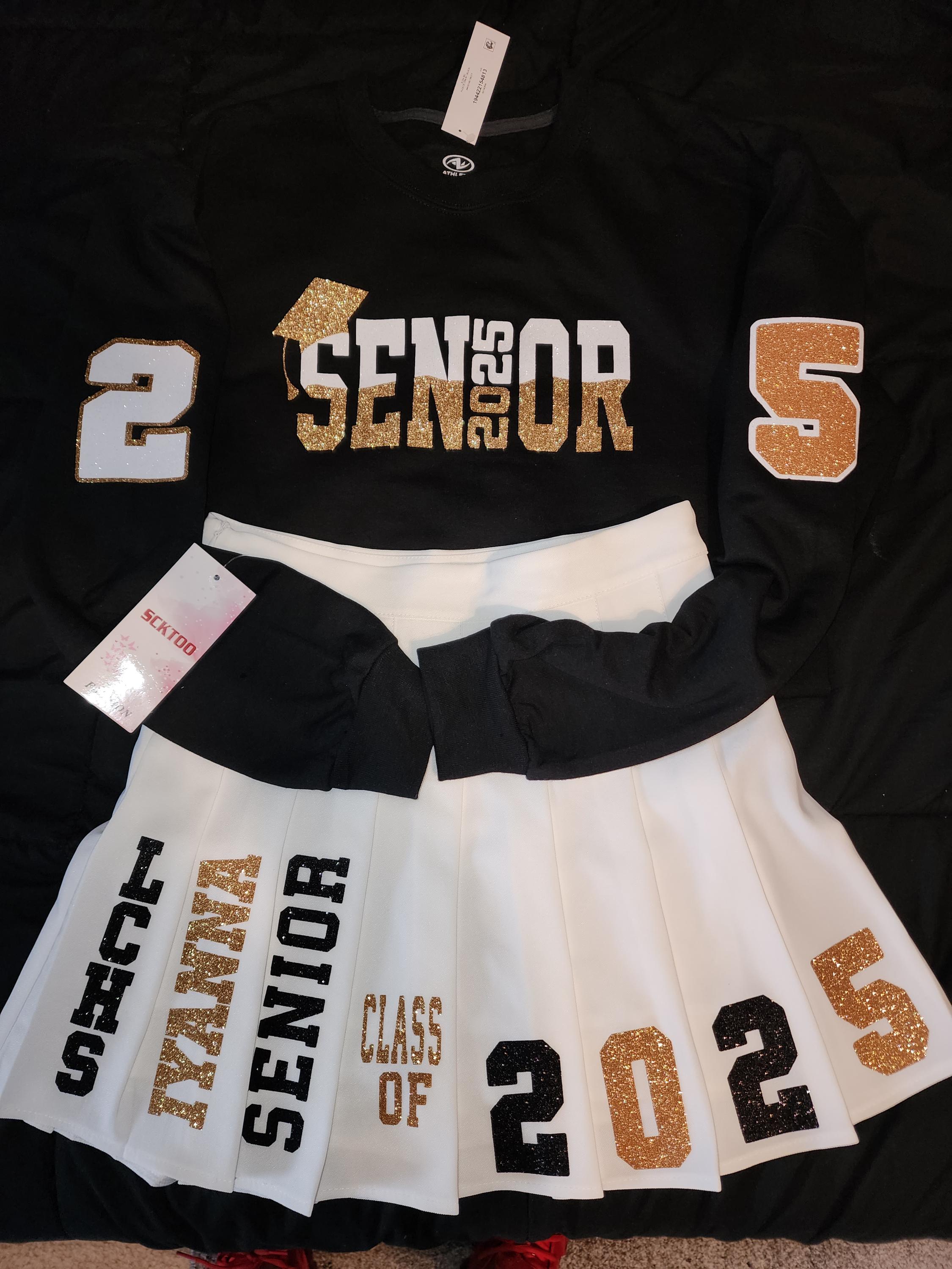 High School Senior Girls Tennis Skirt Set Class of 2025 2026 Graduation ...