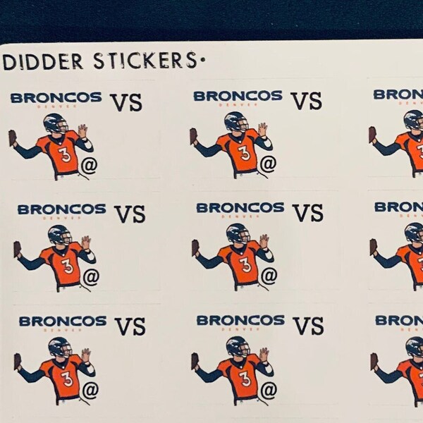 Denver Broncos Decal - Etsy