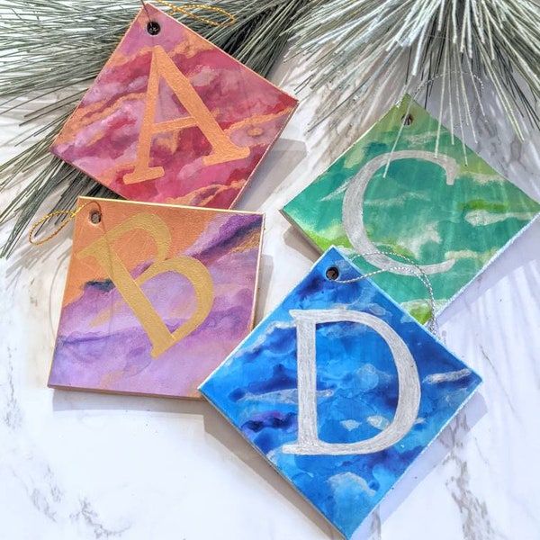 Painted Initials - Etsy