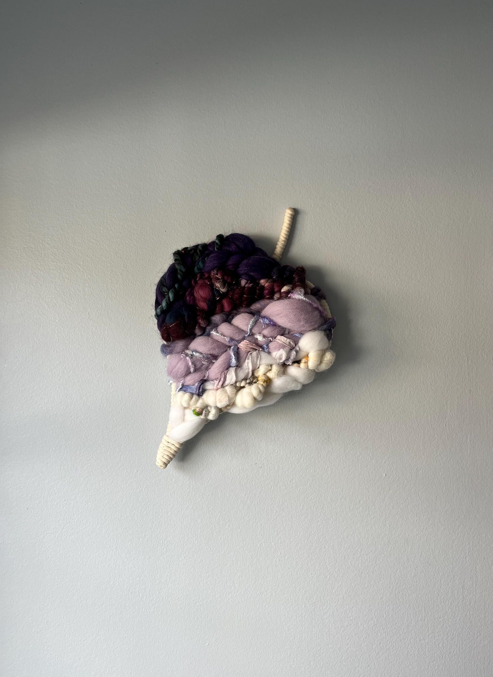 Leaf Weaving | Purple Woven Leaf | Leaf Wall Hanging | Leaves Wall Art ...