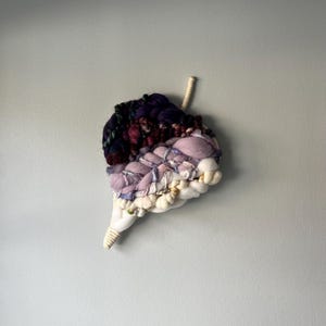 Leaf Weaving | Purple Woven Leaf | Leaf Wall Hanging | Leaves Wall Art ...