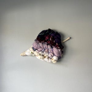 Leaf Weaving | Purple Woven Leaf | Leaf Wall Hanging | Leaves Wall Art ...