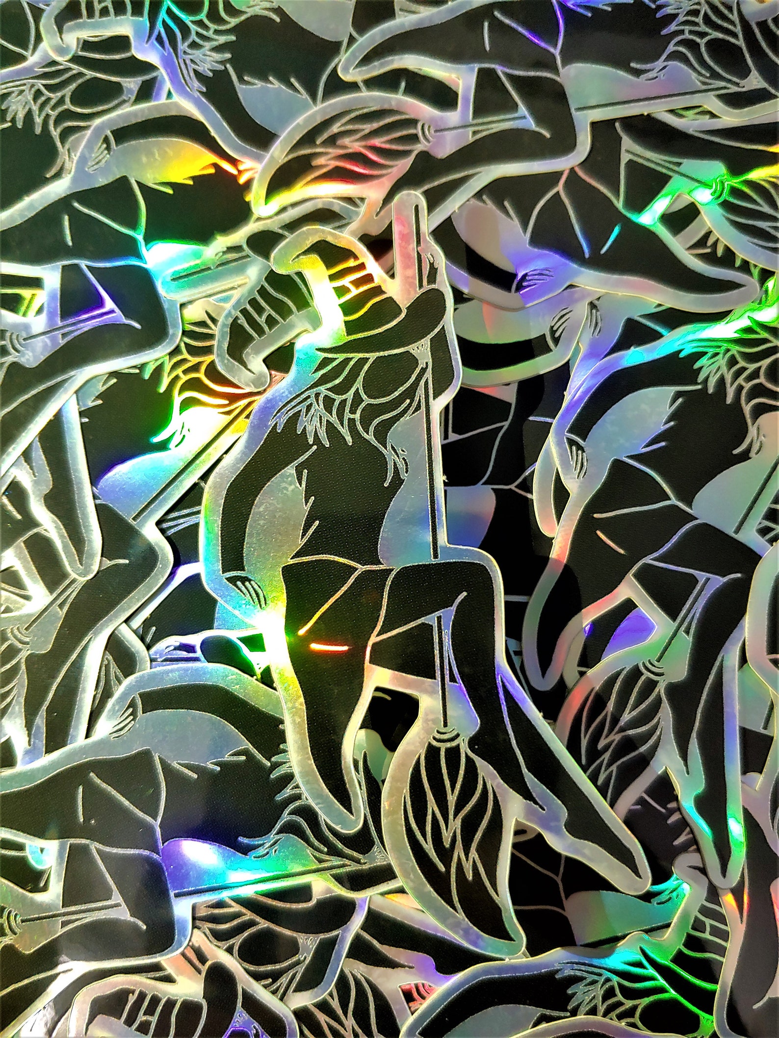 Holographic Halloween Vinyl Sticker Collection (waterproof) - Etsy