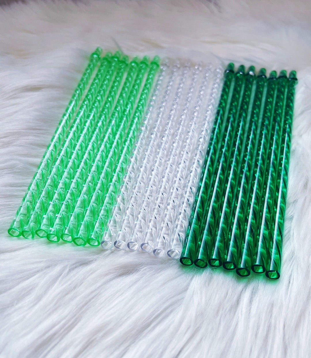 Crystal Swirl Reusable Studded Straw Works With Starbucks Tumblers 10 ...