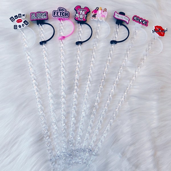 Straws With Toppers - Etsy