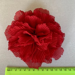Large Red Rose Brooch - Fabric Flower Pin for Women - Perfect Wedding ...