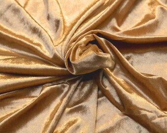 Gold Velvet Fabric | Etsy