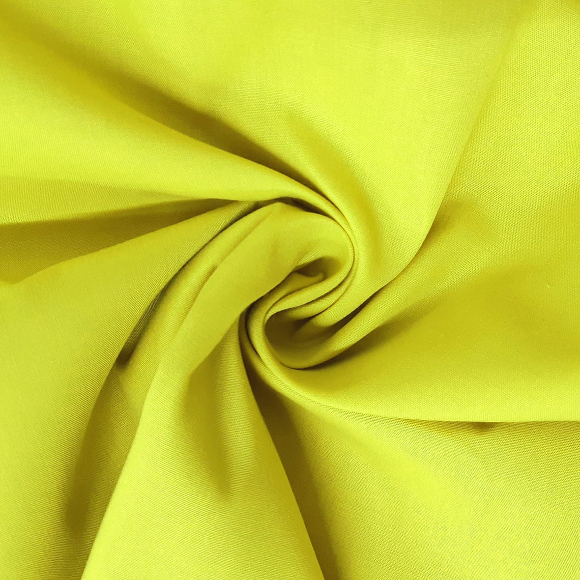 Neon Yellow Polycotton Fabric 65/35 Blended Dyed Premium - Etsy UK