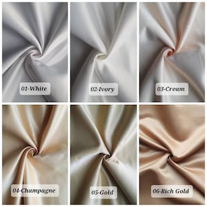 Dull Duchess Satin Fabric Premium Quality Smooth Dress Material 60 150 ...