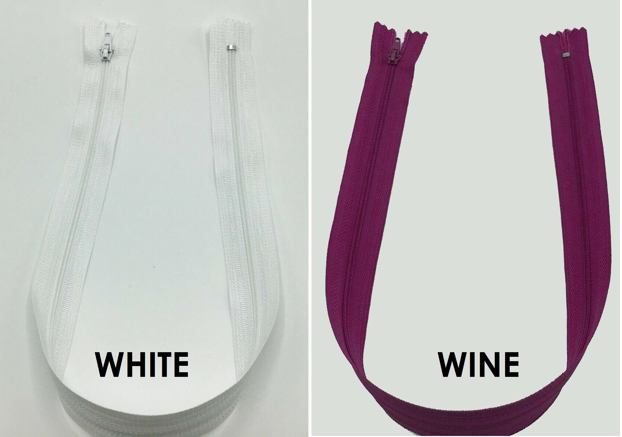 8 20cm Closed-end Nylon Dress Zips Clothes Sewing Zip - Etsy UK