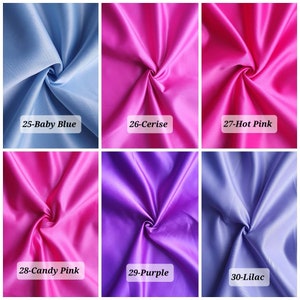 Dull Duchess Satin Fabric Premium Quality Smooth Dress Material 60 ...