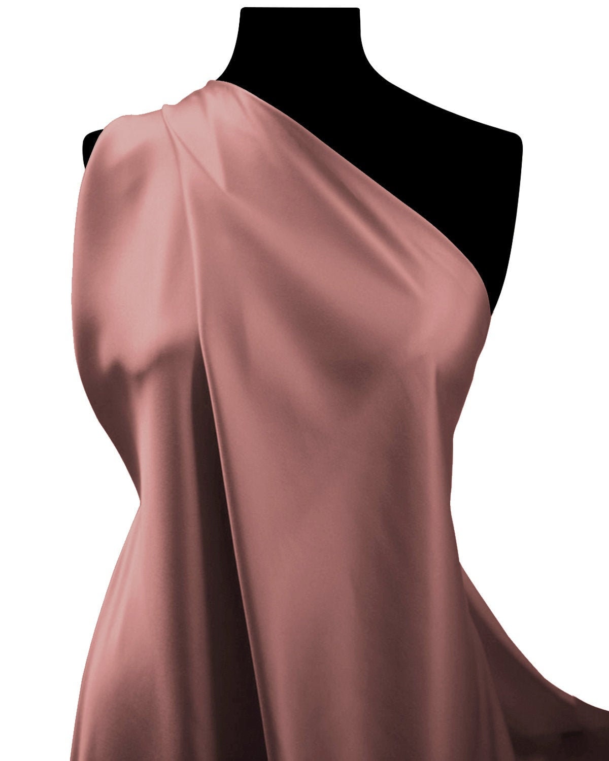 Rose Pink Silky Satin Fabric Plain 60 Premium Dull Dress - Etsy Hong Kong