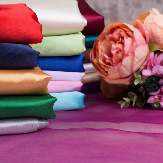 Duchess Satin Fabric Premium Quality Smooth Dress Material | Etsy