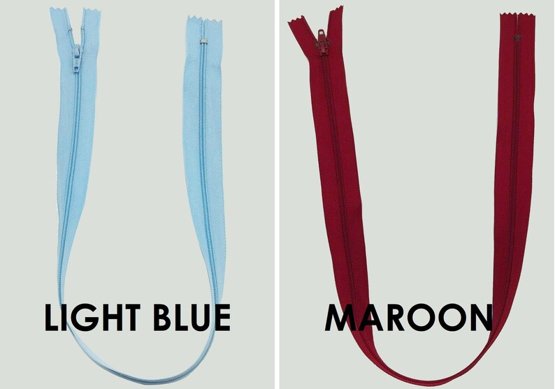 8 20cm Closed-end Nylon Dress Zips Clothes Sewing Zip - Etsy UK