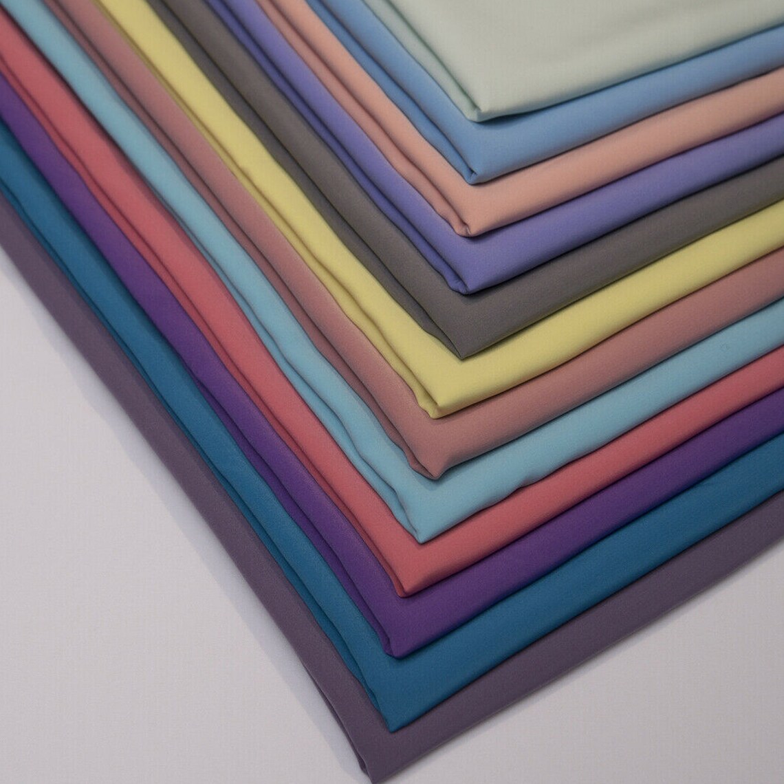 Turquesa Sienna Crepe Tela Plain 60 150cms Lujo Soft - Etsy España