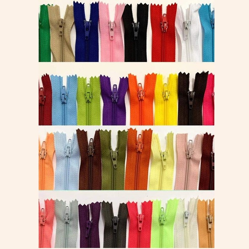 8 20cm Closed-end Nylon Dress Zips Clothes Sewing Zip - Etsy UK