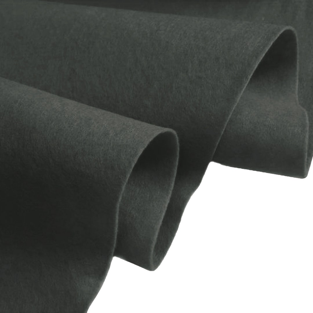 Grey Felt Fabric 60" (150cms) Extra Wide 1-2mm Thick for School ...