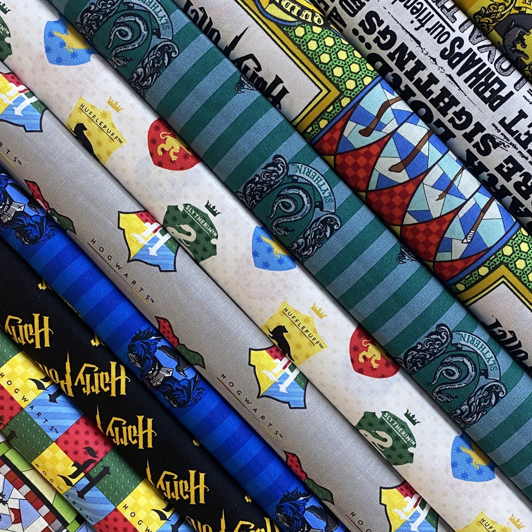Harry Potter Cotton Print Fabric 100% Licensed Hogwarts - Etsy Australia