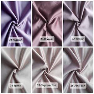 Dull Duchess Satin Fabric Premium Quality Smooth Dress Material 60 ...
