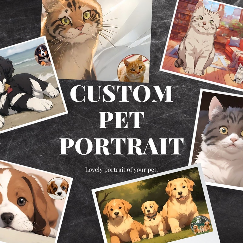 Custom Pet Portrait - Etsy