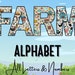 Farm Cottagecore Alphabet Letters Bundle, Cottagecore PNG Letters ...