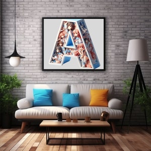 Anime Alphabet Bundle, Anime Manga Letters & Numbers , Transparent PNG ...