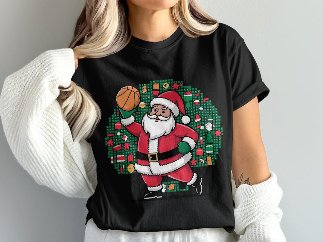 Santa Basketball PNG, Christmas Png, Santa Png, Digital Download ...