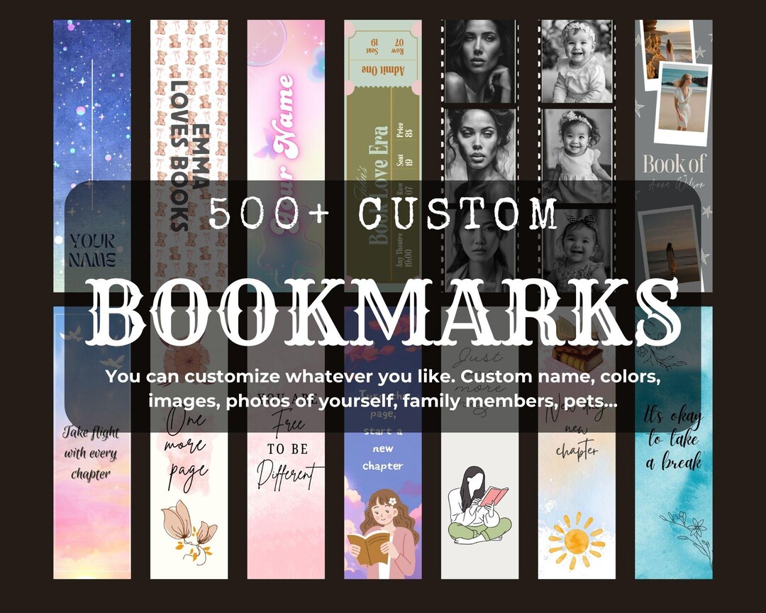 500+ Custom Bookmarks, Personalized Bookmarks PDF, PNG, JPEG Fully ...