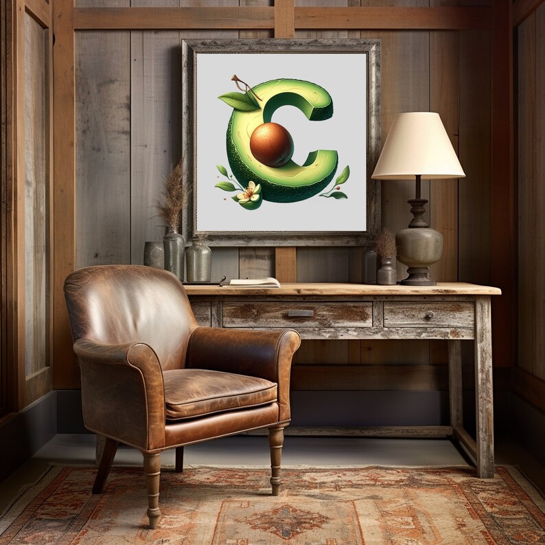 Avocado Alphabet Bundle, Avocado Letters & Numbers , Transparent PNG ...