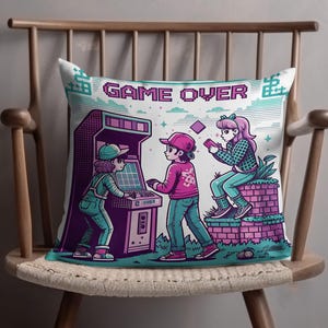 Game Over PNG, Retro Arcade Png, Gaming Png, Pixel Art Png, Digital ...