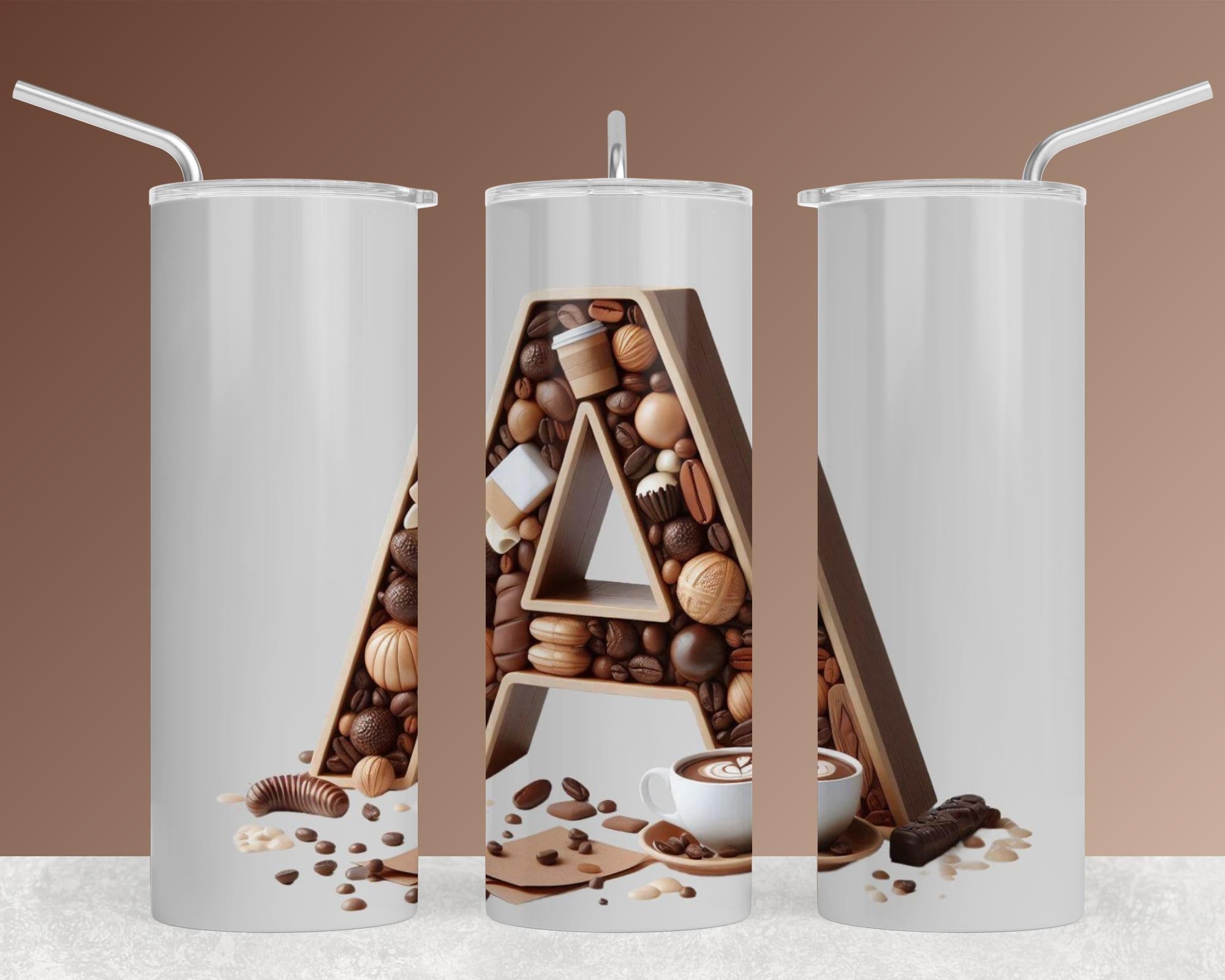 Coffee Alphabet Bundle, Coffee Letters & Numbers , Transparent PNG ...