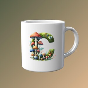 Watercolor Mushroom Alphabet, Mushroom Theme Letters Numbers Mushroom ...