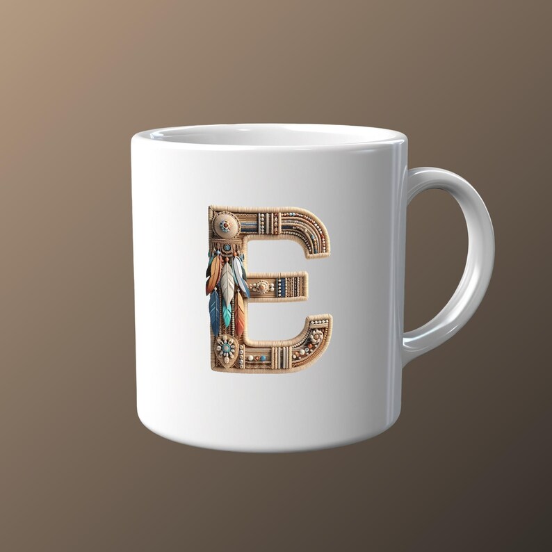 Bohemian Alphabet PNG Bundle Boho Letters & Numbers for Retro Crafts ...