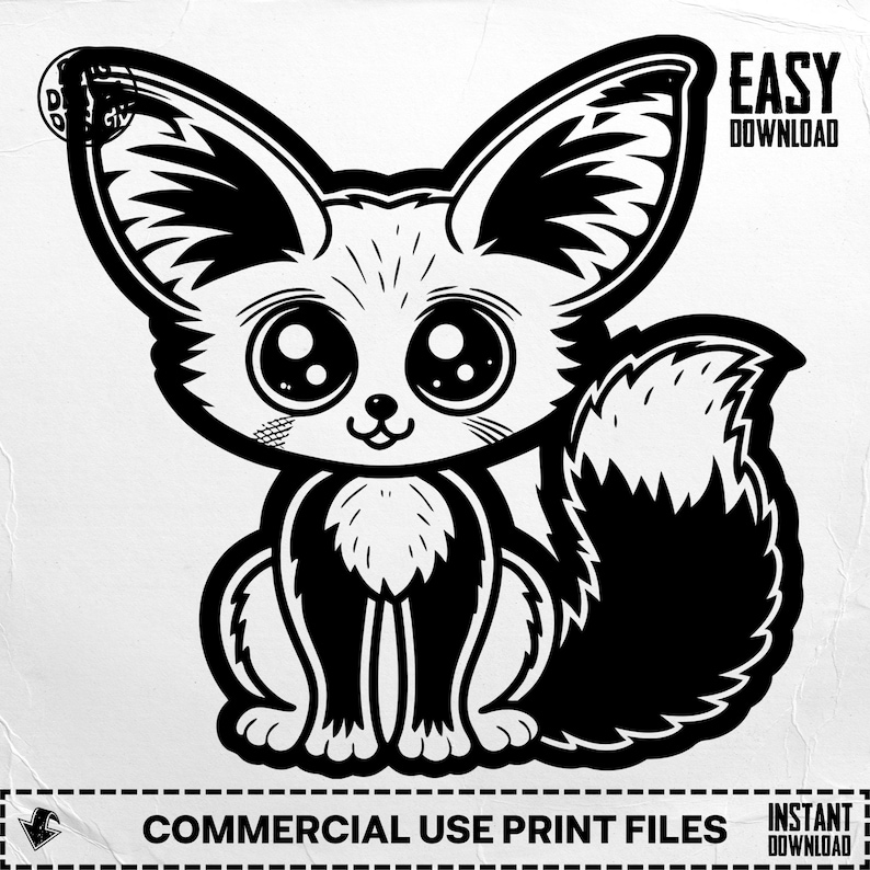 Fennec Fox SVG Bundle, 12 Cute Designs, Digital Download, High Quality ...