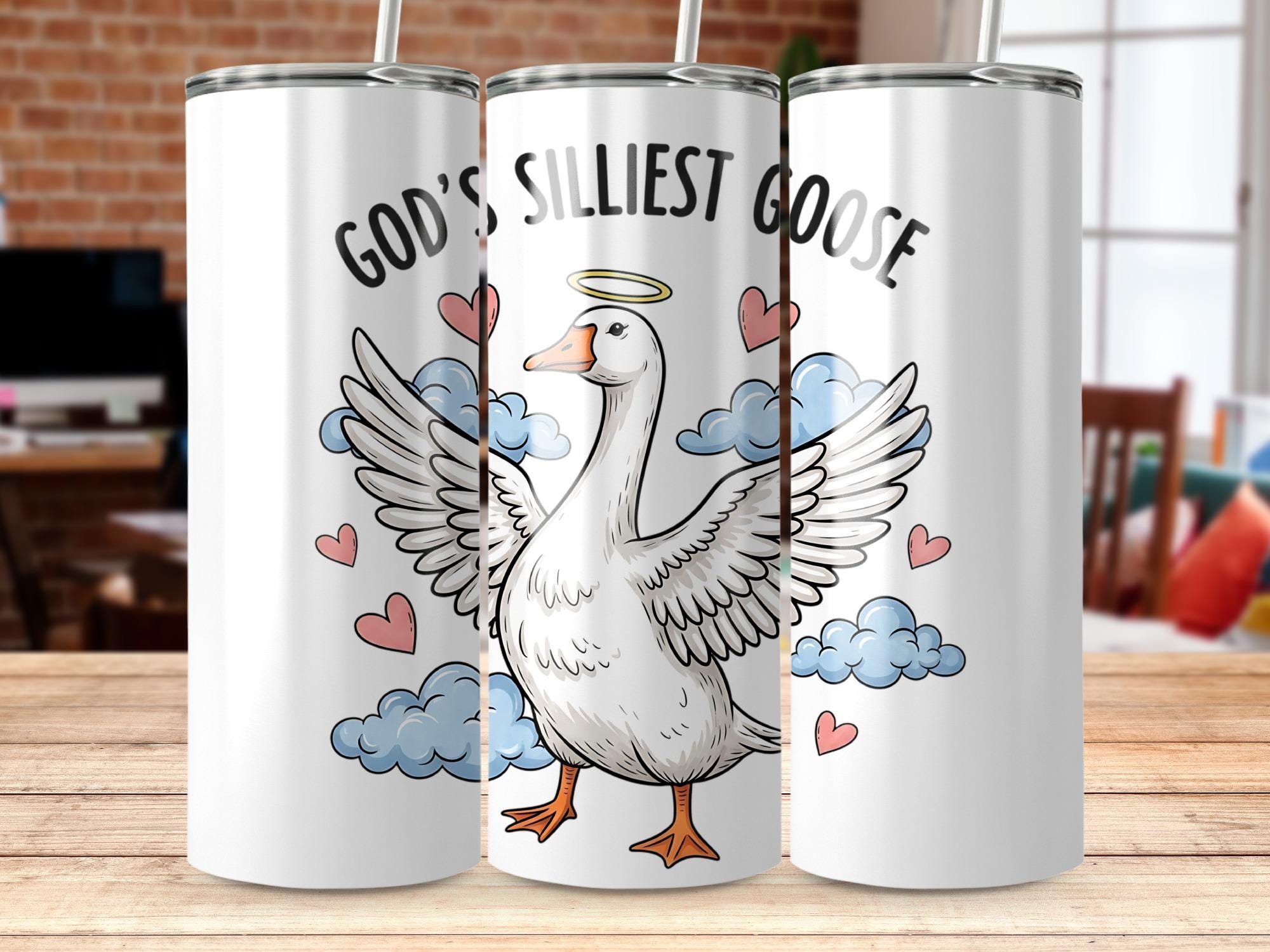 Gods Silliest Goose PNG, Goose With Halo, Angel Goose Clipart, Funny ...