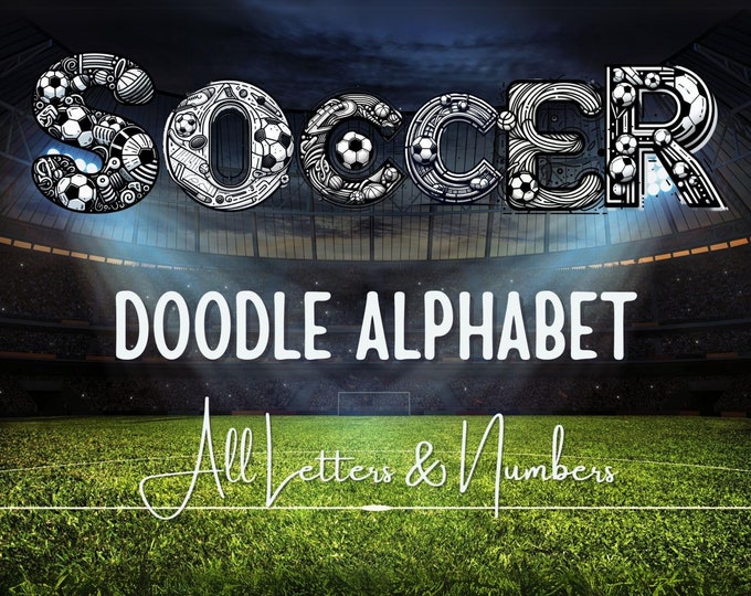 Soccer Alphabet Letters Number & Symbols PNG, Sports Alphabet Letters ...