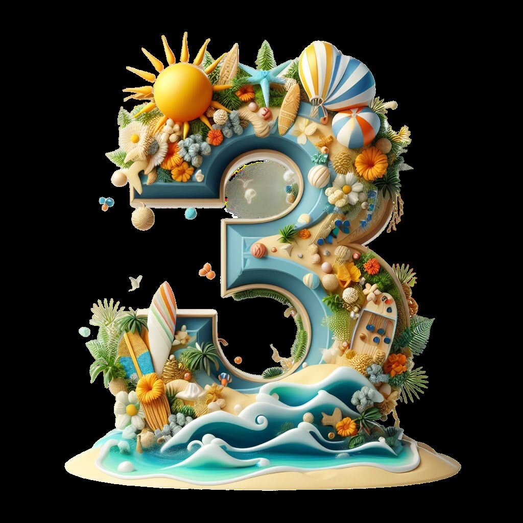Summer Alphabet Letters Bundle, Summer PNG Letters, Numbers, Summer ...