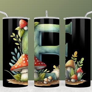 Watercolor Mushroom Alphabet, Mushroom Theme Letters Numbers Mushroom ...