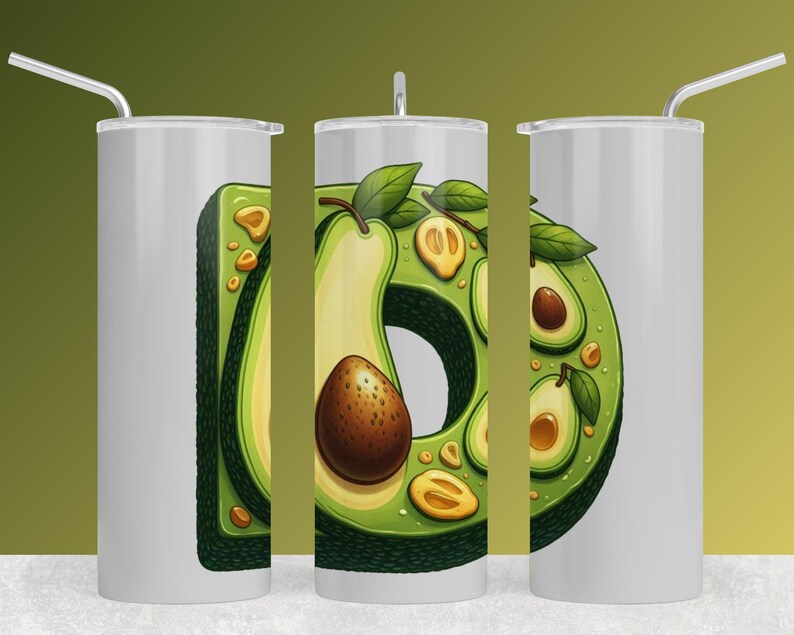 Avocado Alphabet Bundle, Avocado Letters & Numbers , Transparent PNG ...