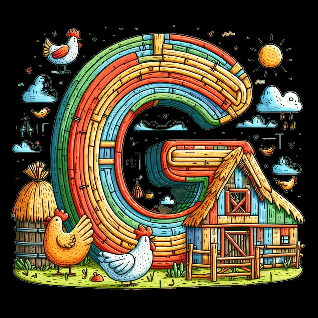 Farm Cottagecore Doodle Alphabet Letters Bundle, Cottagecore PNG ...