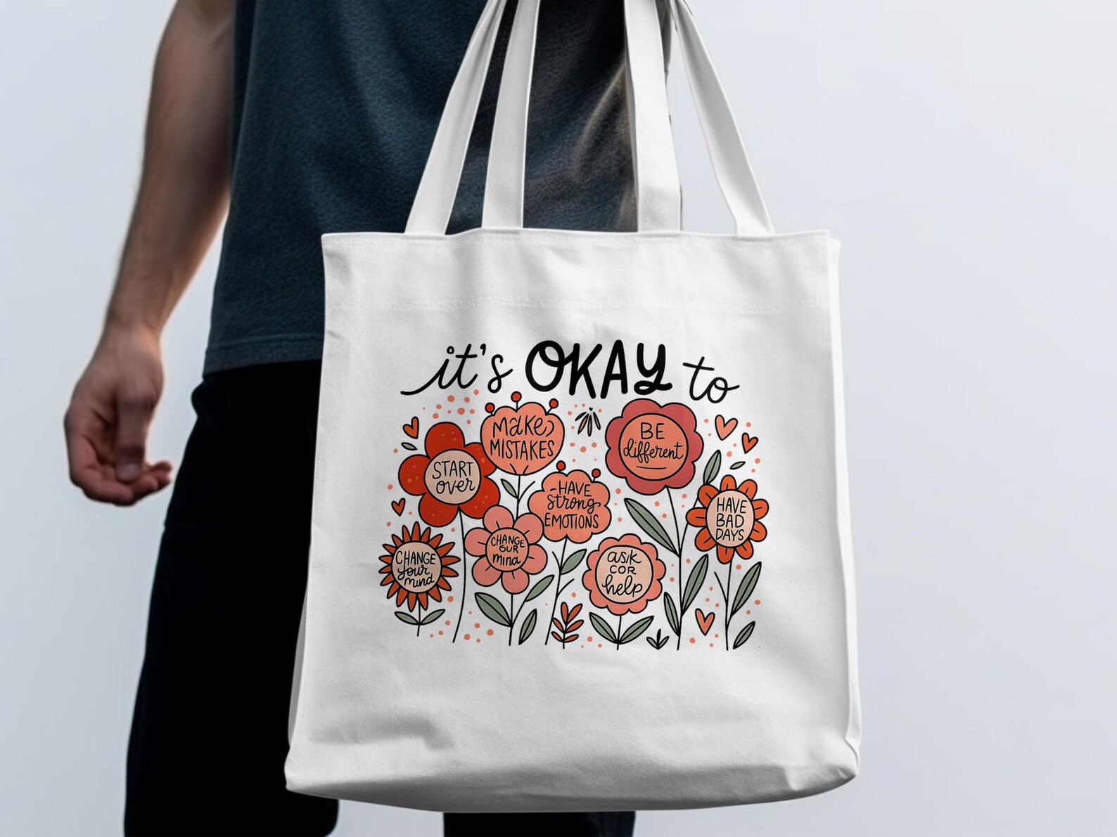 Its Okay to PNG, Positive Quotes PNG, Flower Png, Motivational Png ...