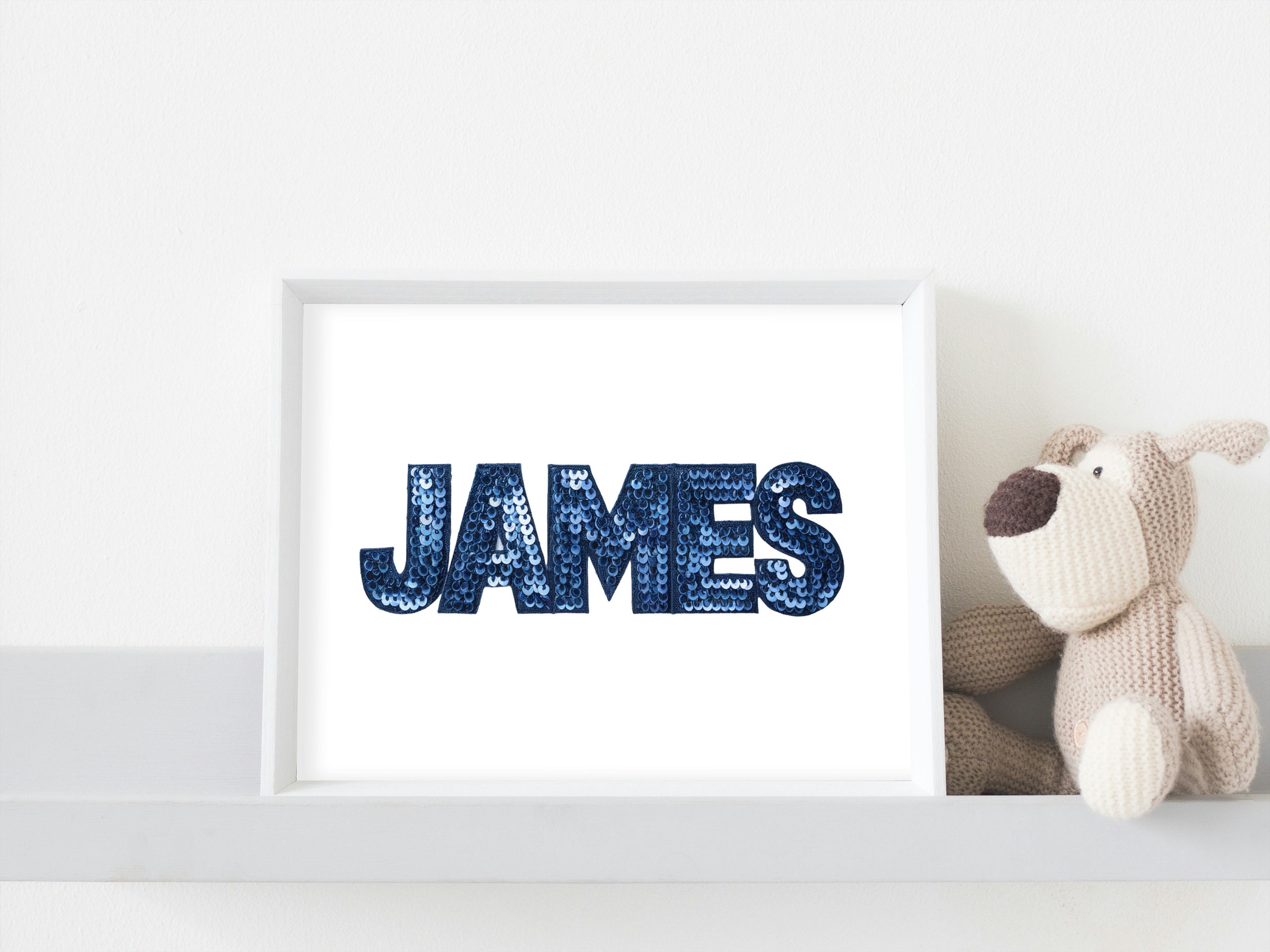 10 Custom Made Digital Sequin Patch Names | Sparkly PNG File | Custom ...