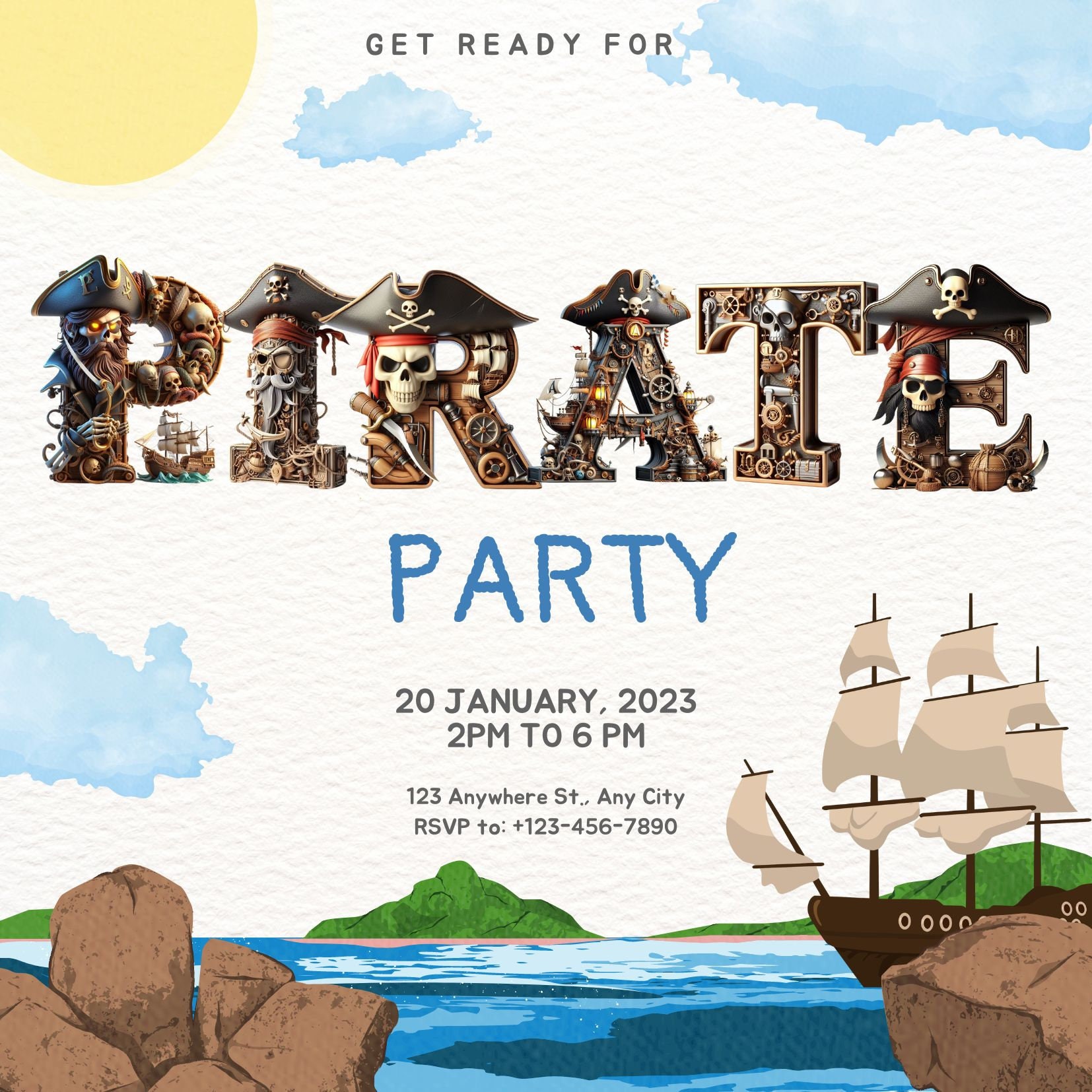 Pirate Alphabet Letters Bundle | Pirate PNG Letters Numbers | Pirate ...
