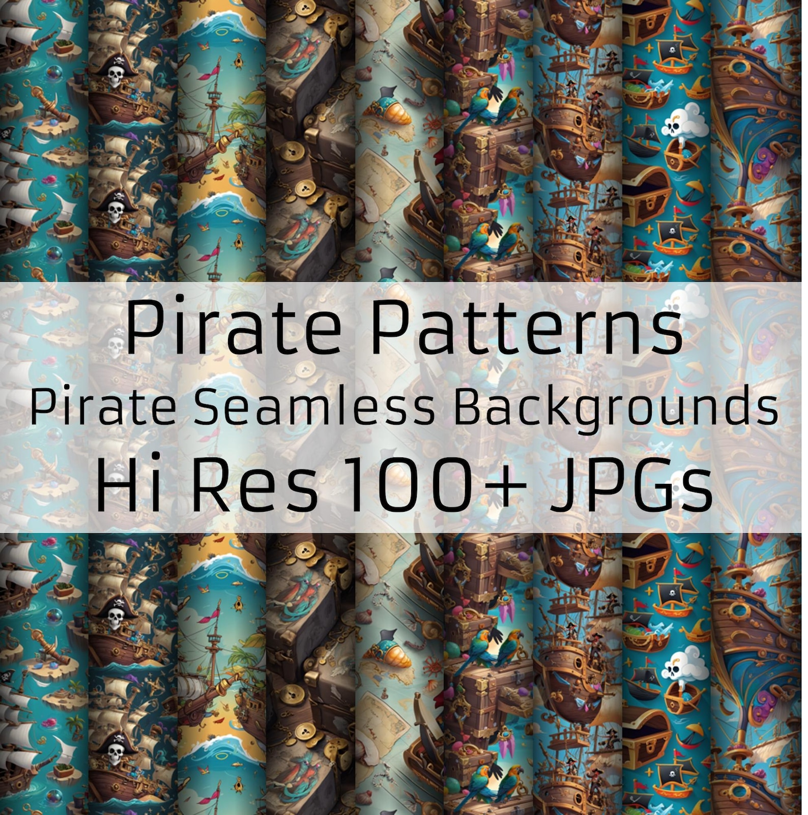 100+ Pirate Theme Seamless Backgrounds, Pirate Patterns for Nursery ...