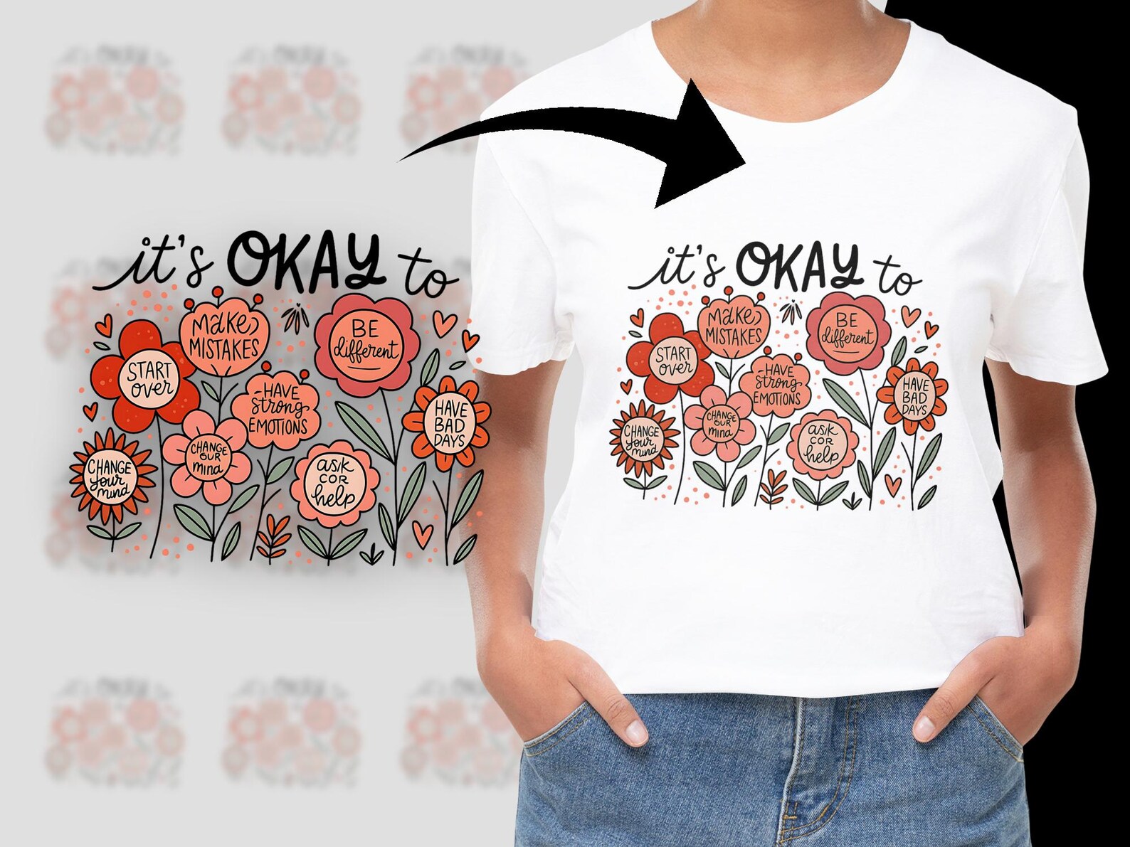 Its Okay to PNG, Positive Quotes PNG, Flower Png, Motivational Png ...