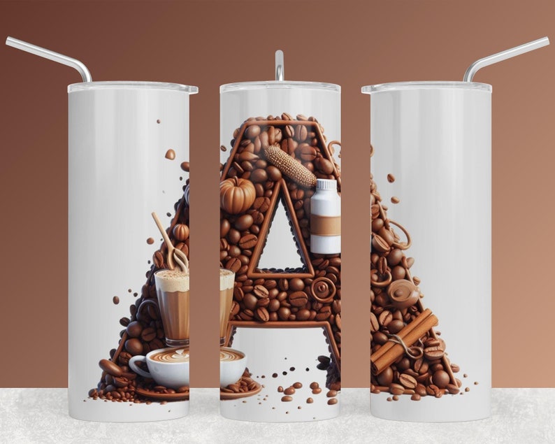 Coffee Alphabet Bundle, Coffee Letters & Numbers , Transparent PNG ...