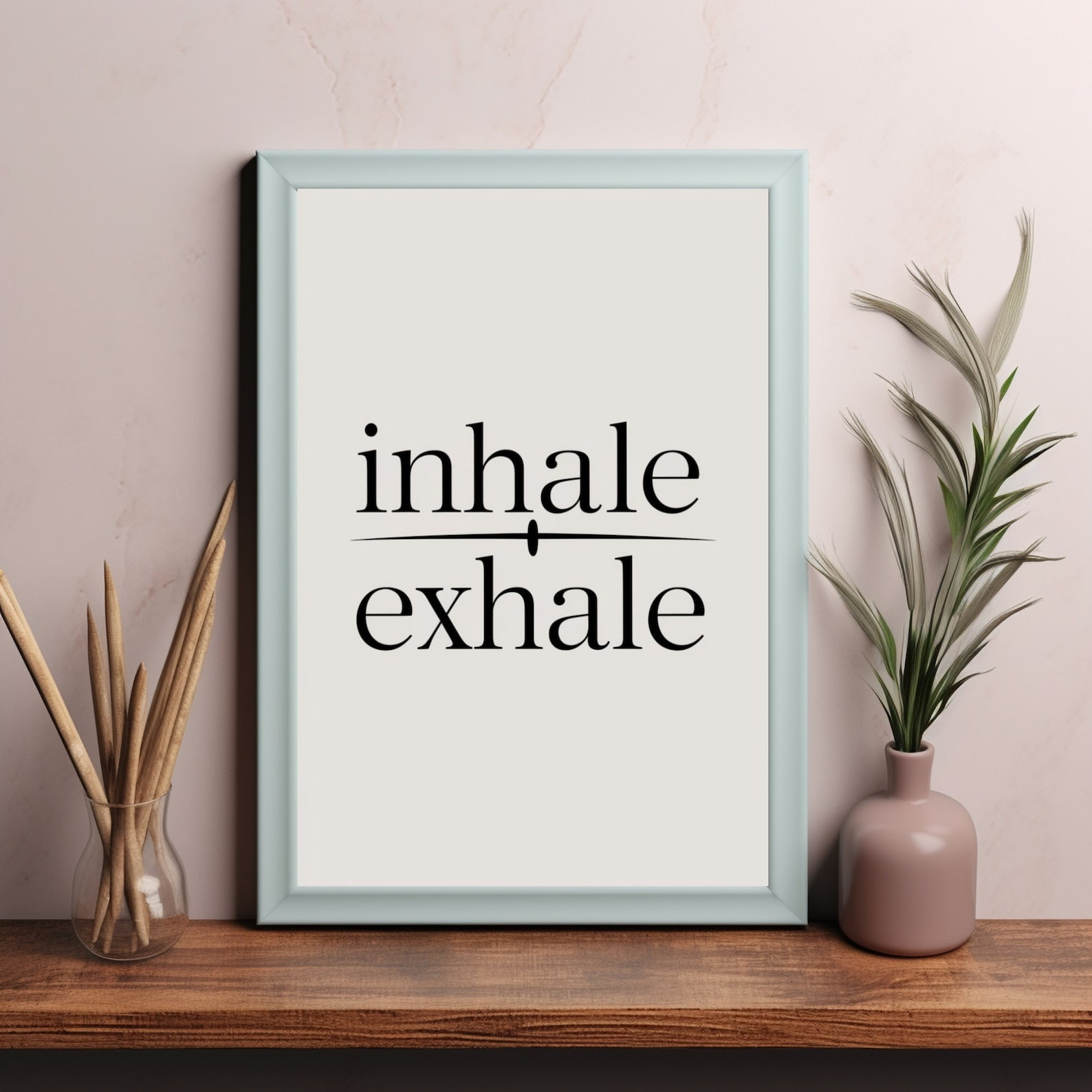 15 Inhale Exhale Wall Art Designs Elegant Posters for Meditative Home ...